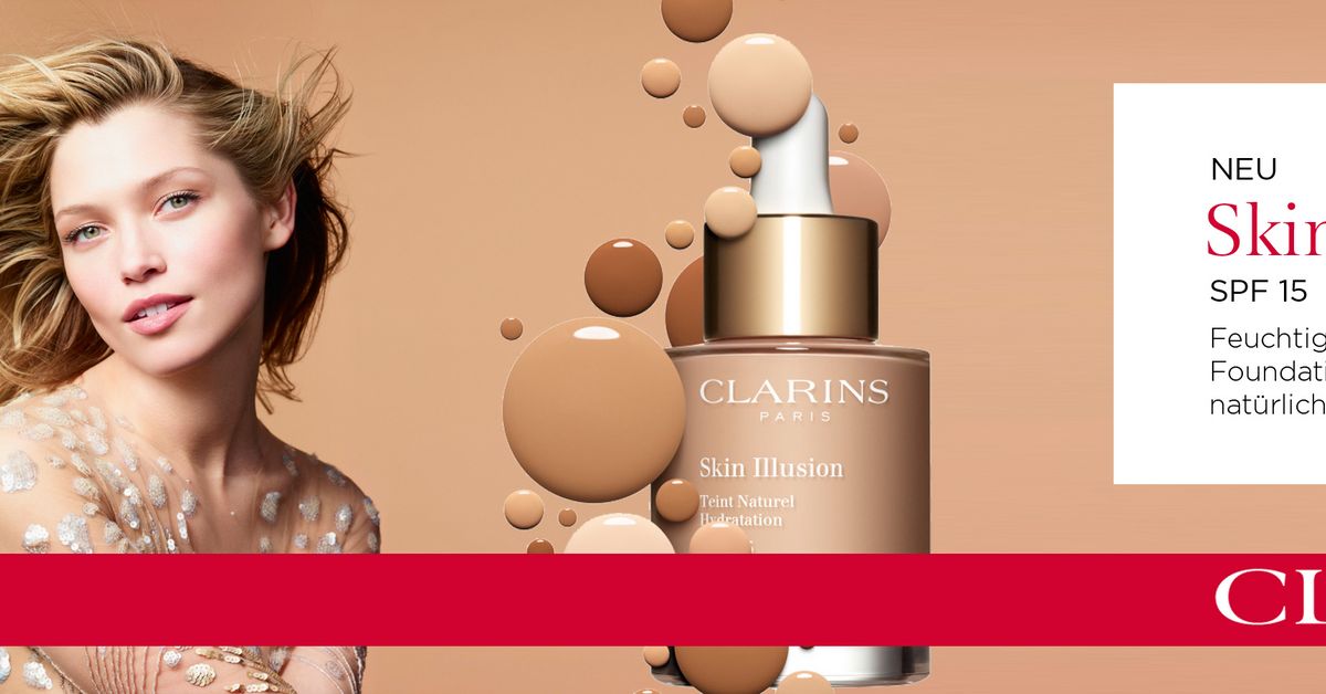Clarins Skin Illusion Foundation für makellose Haut